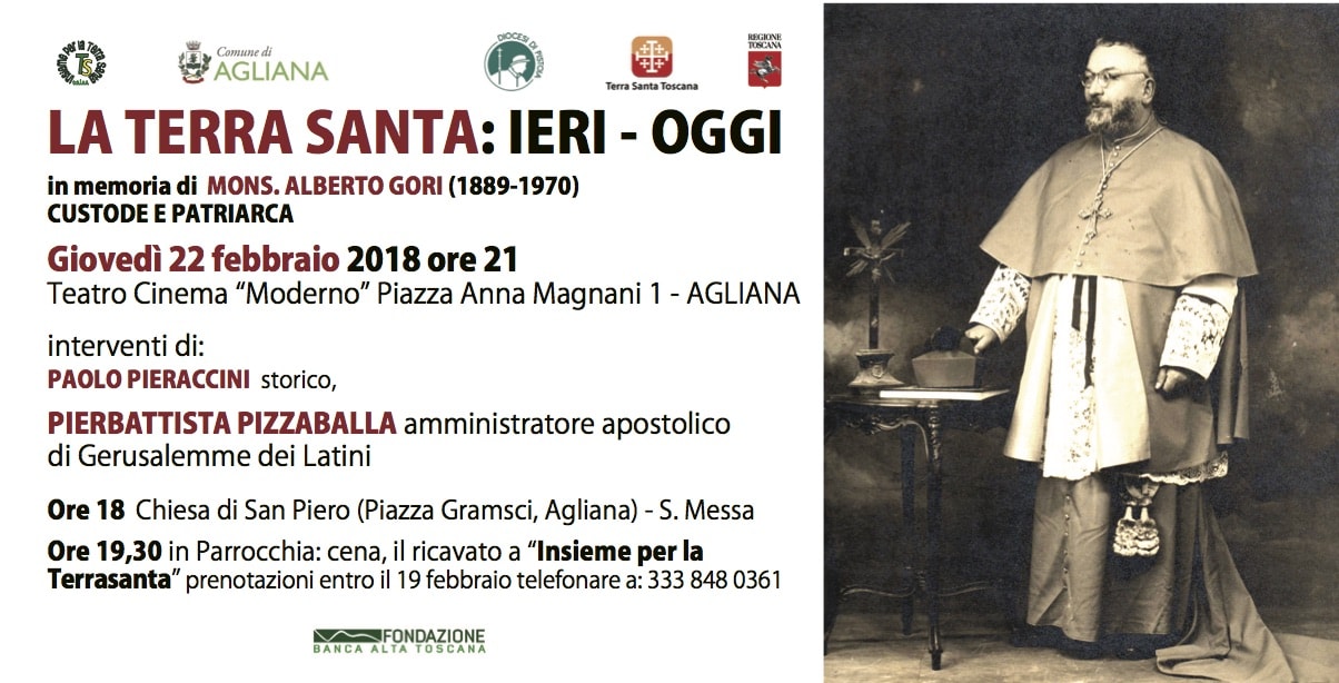 La Terra Santa: ieri - oggi, in memoria di mons. Alberto Gori • OFM Toscana